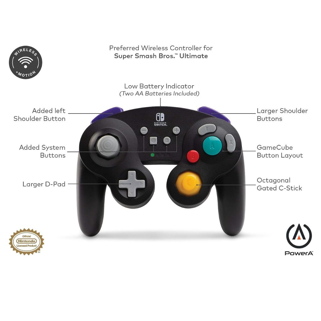 PowerA Wireless GameCube Style Controller for Nintendo Switch
