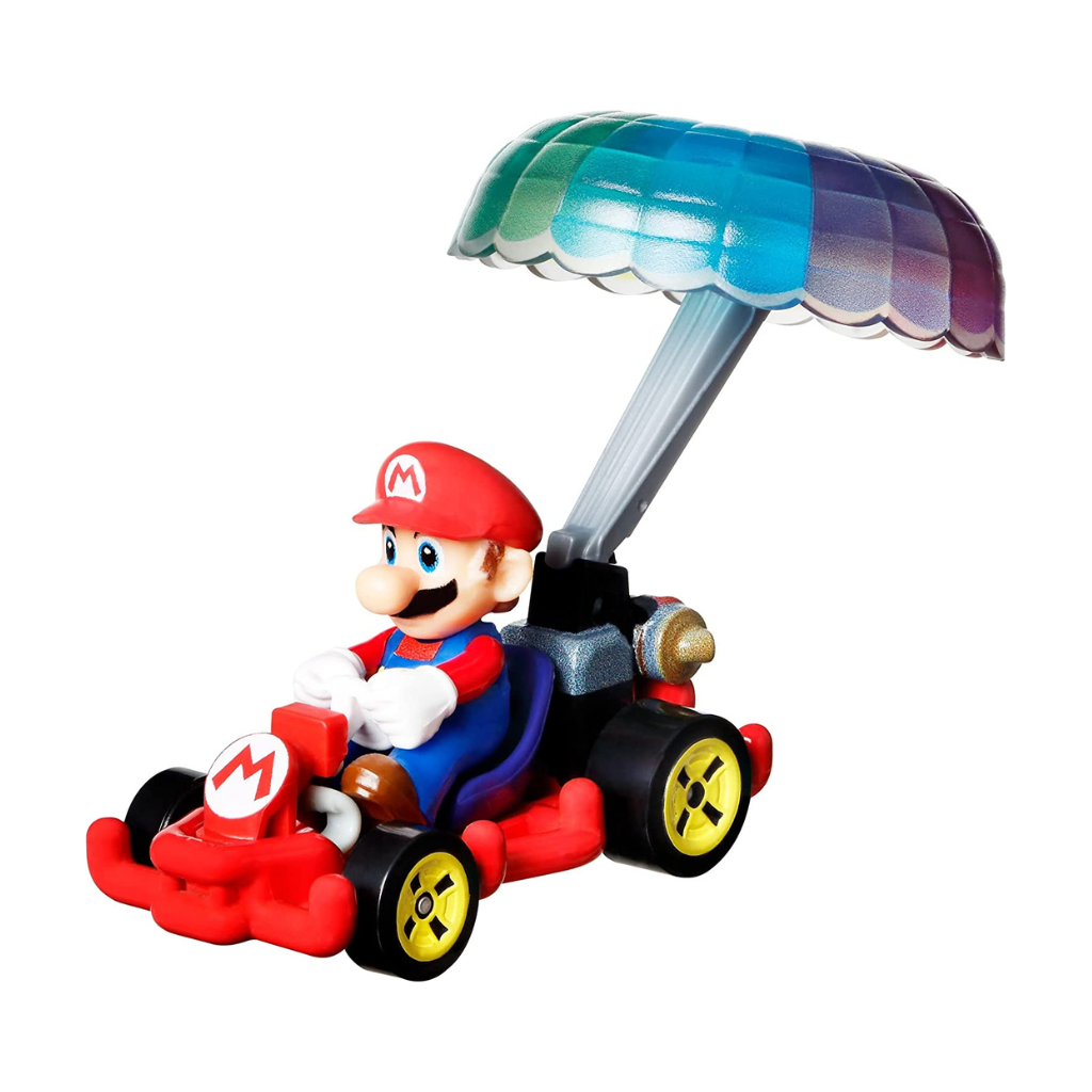 Hot Wheels Super Mario Character Car 3-Packs with Yoshi, Mario & Waluigi