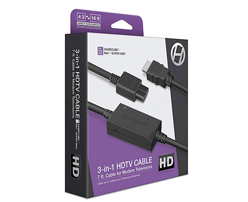 Hyperkin 3-In-1 HDTV Cable for GameCube/ N64/ Super NES