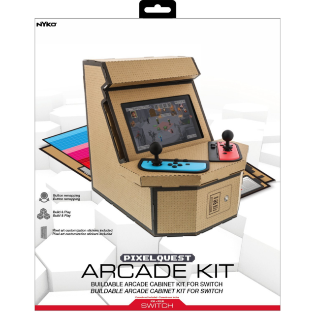 PixelQuest Arcade Kit - Constructible Arcade Kit with Customizable ...