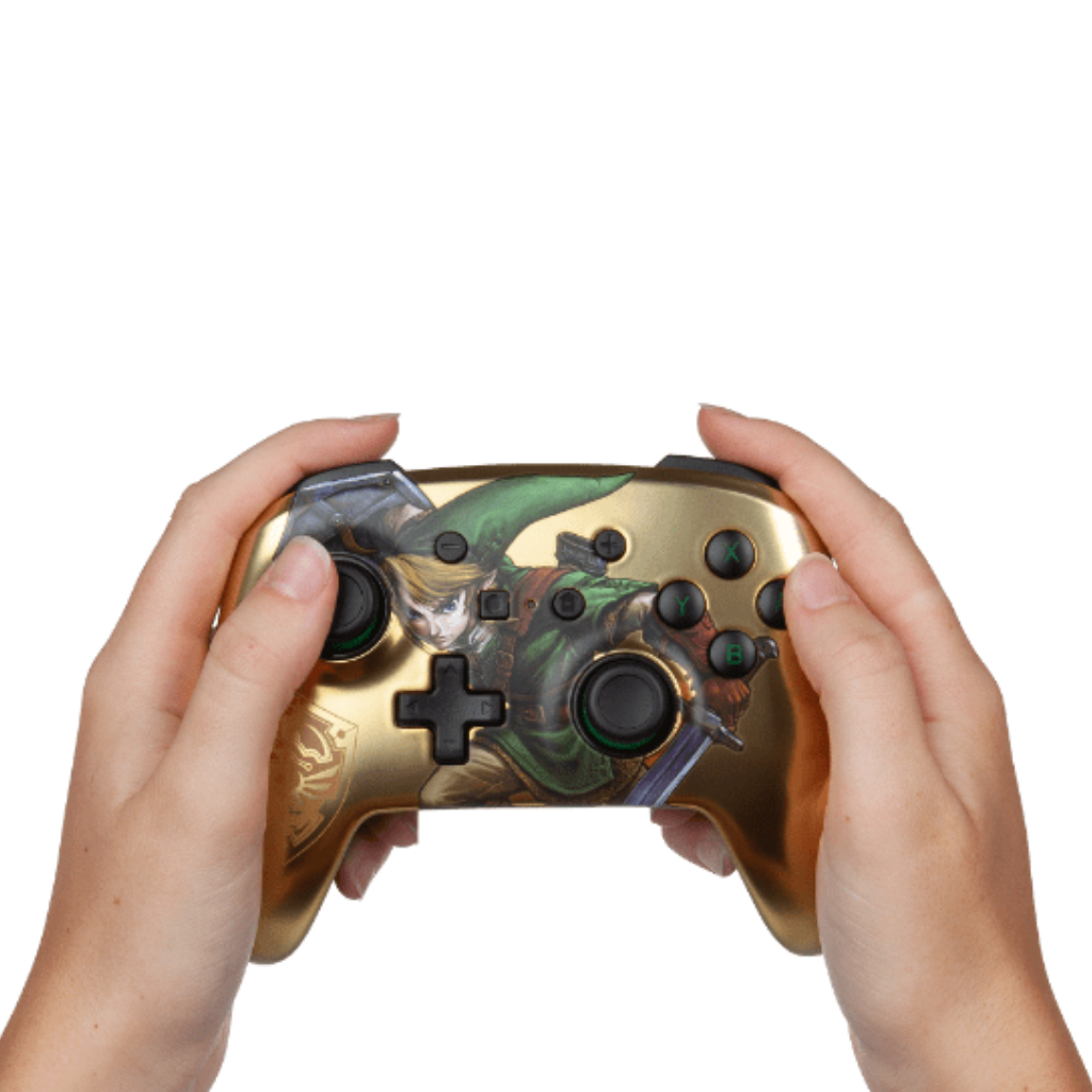 PowerA Enhanced Wireless Controller for Nintendo Switch - GOLD Zelda