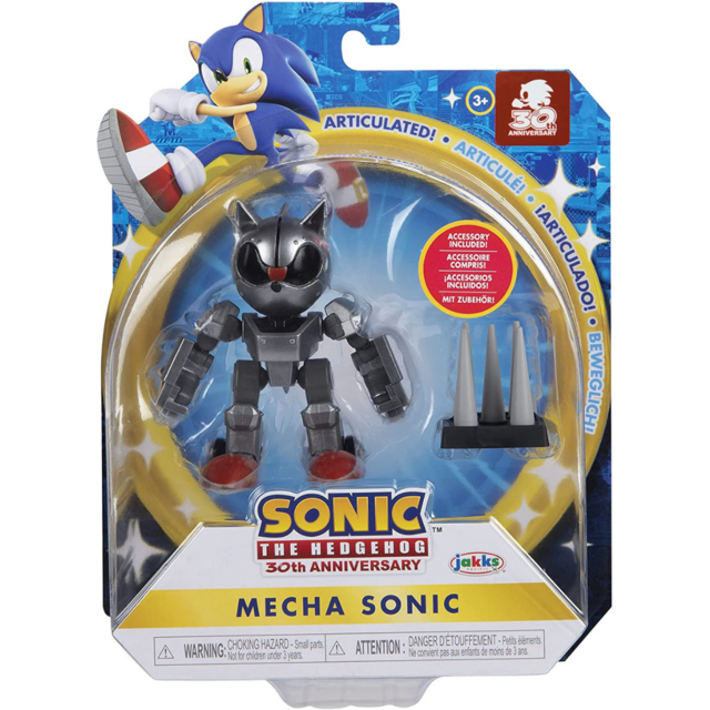 Sonic The Hedgehog 4-Inch Action Figure Mecha Sonic with Spike Trap ...