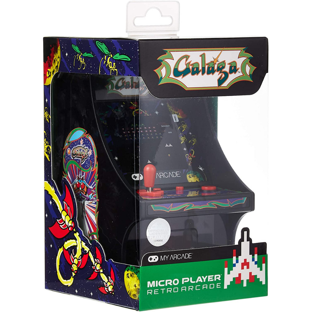 My Arcade Micro Player Mini Arcade Machine: Galaga Video Game, Fully ...