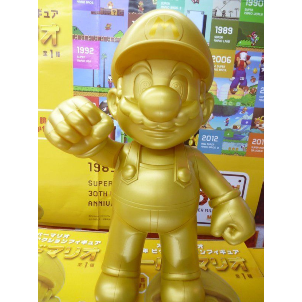 Super Mario 30th Anniversary Gold Mario Action Figure by TAITO Mario Gold