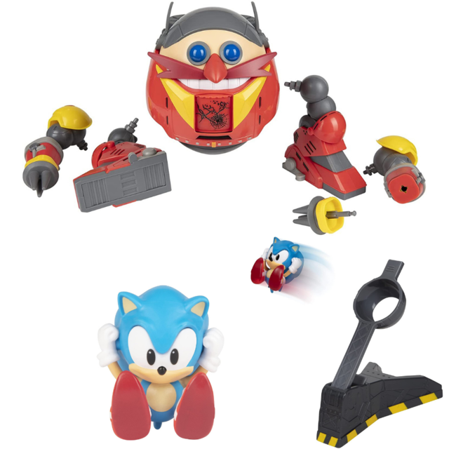Sonic The Hedgehog Giant Eggman (Robotnik) Robot Battle Set with Catapult