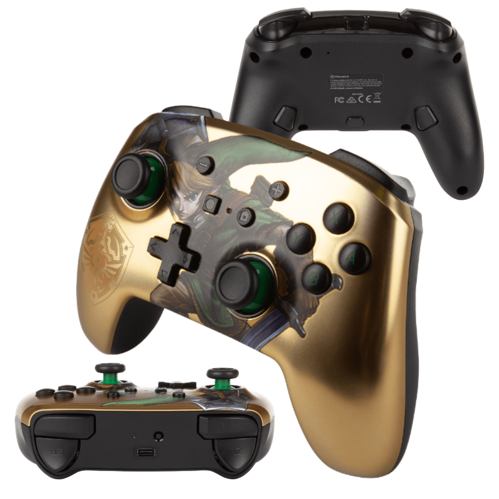 PowerA Enhanced Wireless Controller for Nintendo Switch - GOLD Zelda