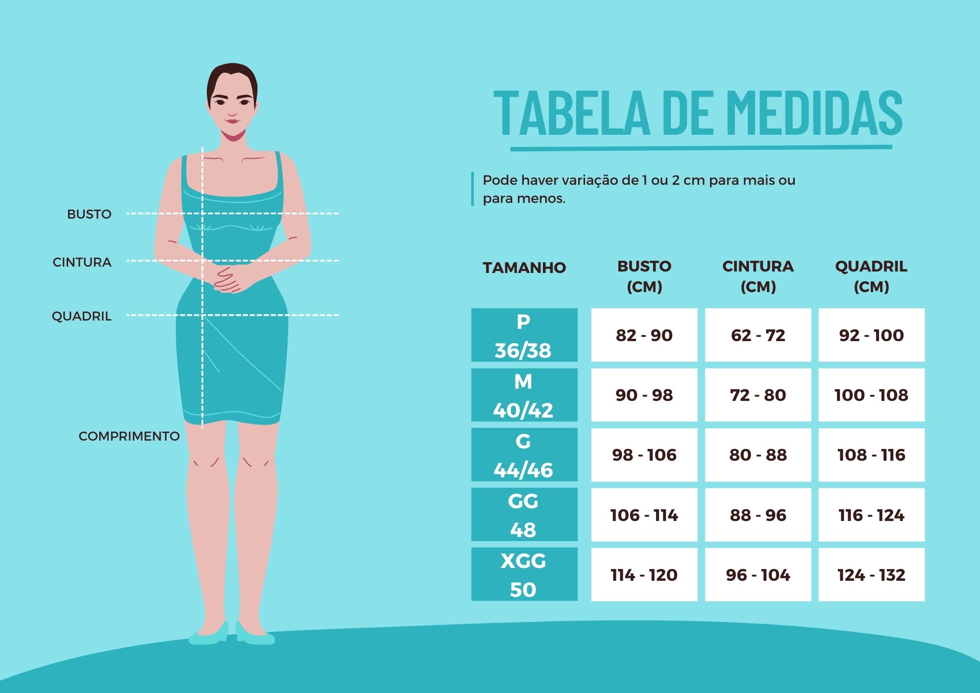 Tabela de Medidas
