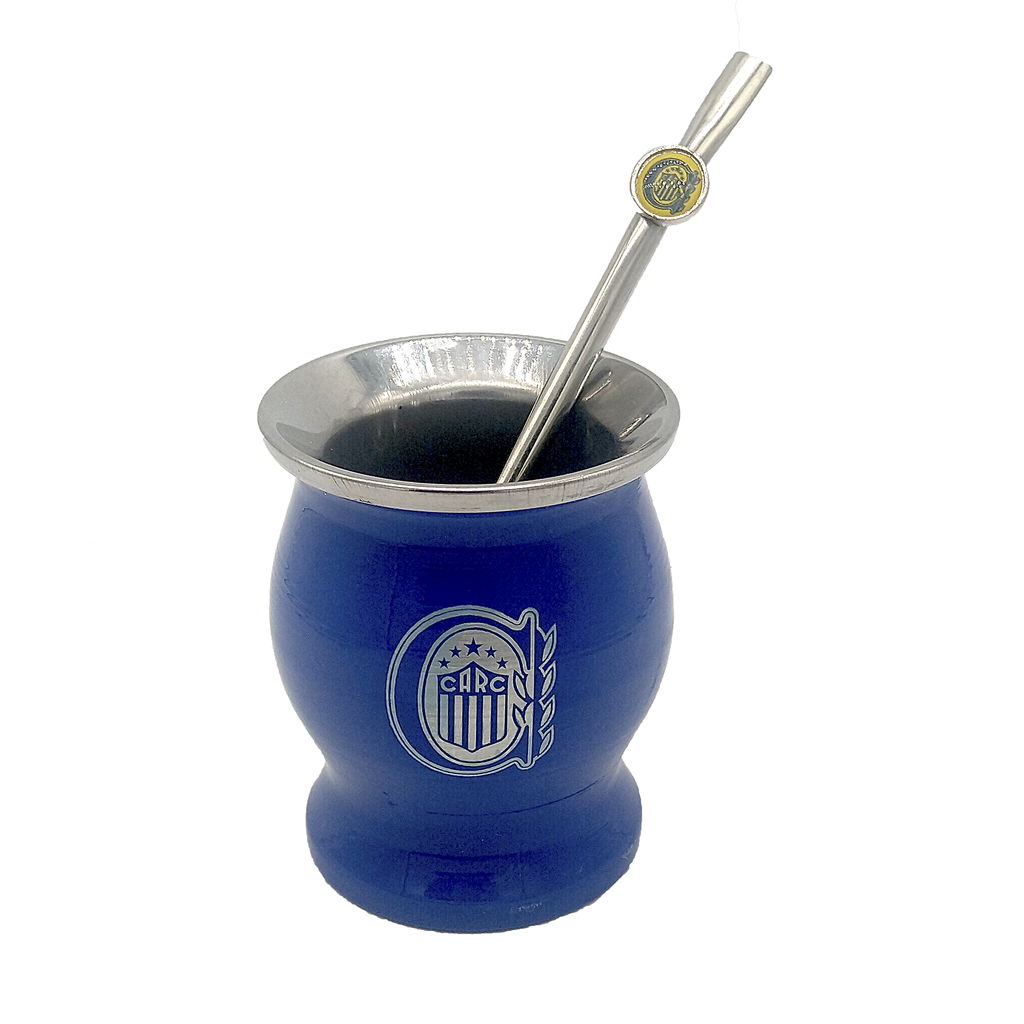 Mate metal c/ bombilla