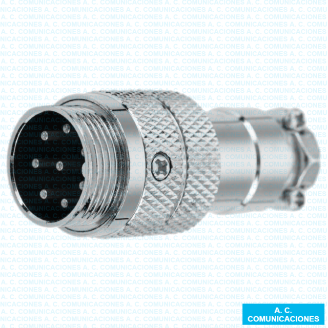 Conector Macho 8 Pines Metálico Cable