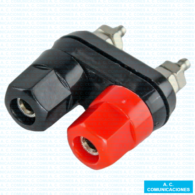 Bornera Simple Mediana 2 Polos - A. C. COMUNICACIONES