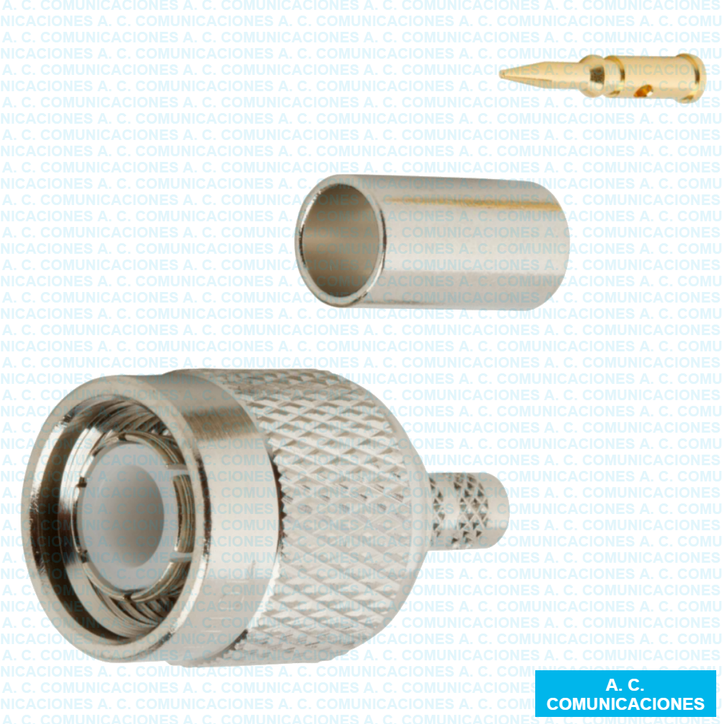 Conector Amphenol Macho TNC Rg-58 Crimpar