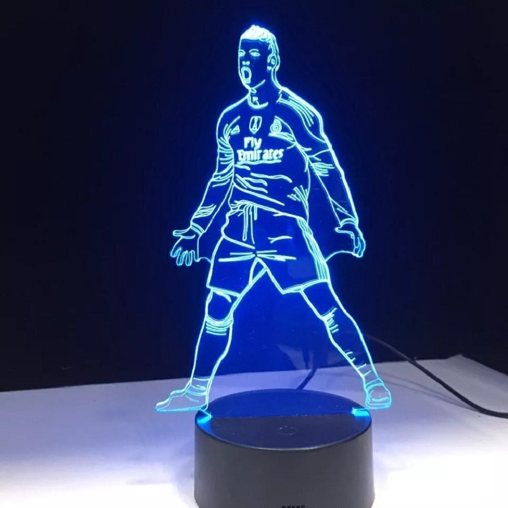 LÁMPARA LED MULTICOLOR CR7 (25 cm) - COMMUNITY FÚTBOL