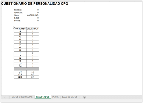 CPQ CUESTIONARIO DE PERSONALIDAD PARA NIÑOS