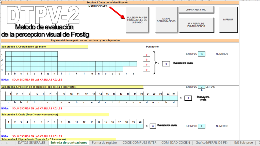 CORRECTOR AUTOMATIZADO DEL TEST DE PERCEPCION VISUAL FROSTIG DTVP 2 ...