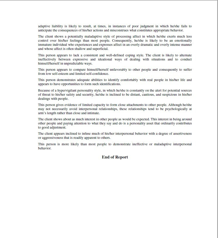 SOFT RIAP TEST DE RORSCHACH -EN INGLES- Sistema Comprehensivo Exner (RIAP)