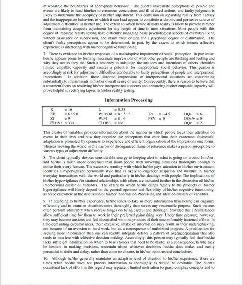 SOFT RIAP TEST DE RORSCHACH -EN INGLES- Sistema Comprehensivo Exner (RIAP)