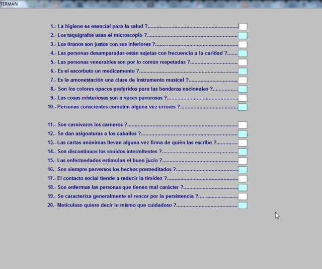 Inteligencia Terman -Coeficiente Intelectual - PROFESIONAL