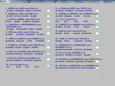 Inteligencia Terman -Coeficiente Intelectual - PROFESIONAL