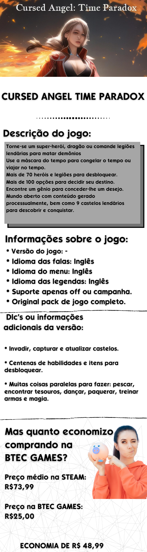 CURSED ANGEL TIME PARADOX PC ENVIO DIGITAL