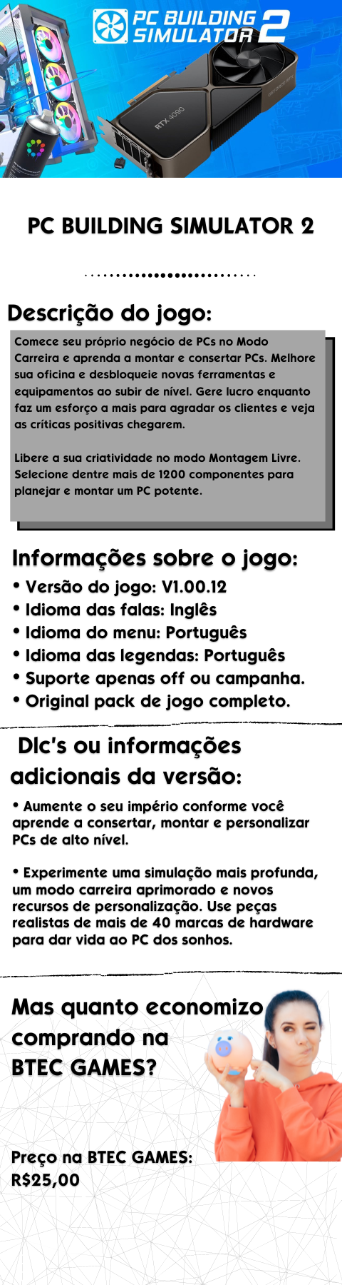 PC BUILDING SIMULATOR 2 PC ENVIO DIGITAL