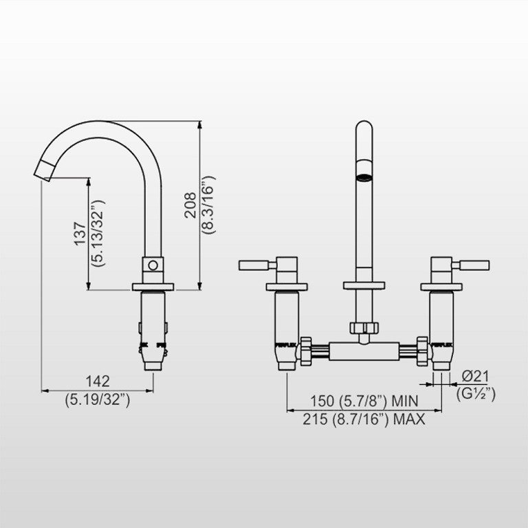 Misturador Lavatório Mesa 1877 C36 Slim Perflex