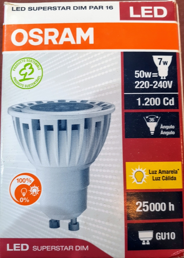 DICROICA DIMERIZABLE LED 220 V GU10 - ElectroFarcyEF