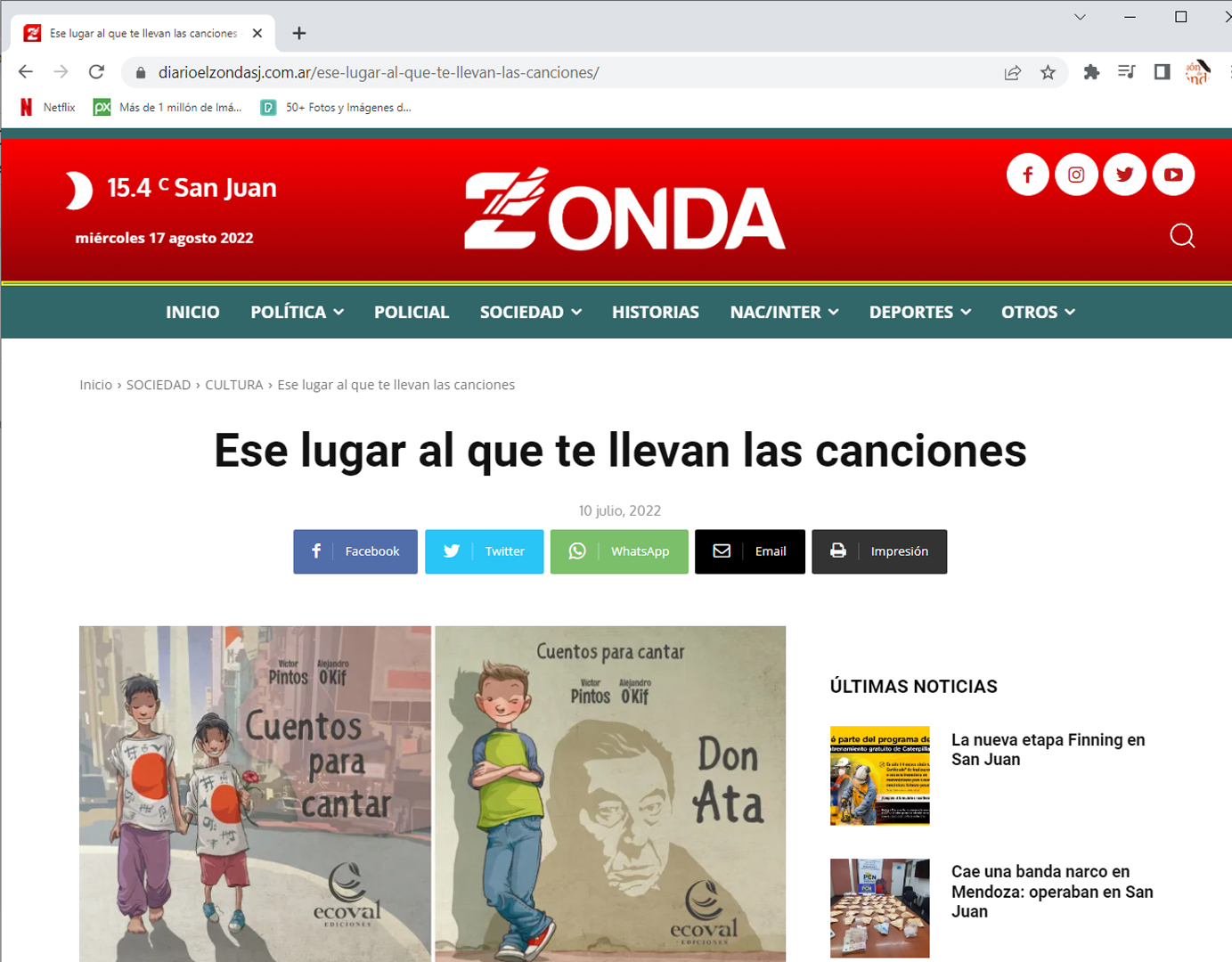 Tienda Online de Ecoval Ediciones - En los medios
