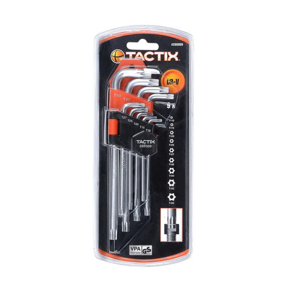 JUEGO TAMPR. TORX 9 PIEZAS T10/T50 E.LARGA - Pc Game