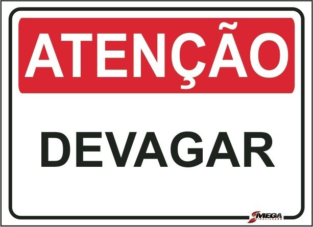 Placa de Devagar - Comprar em Placasshop