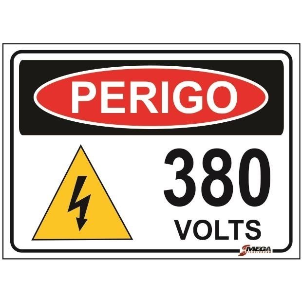 Placa de 380 Volts - Comprar em Placasshop