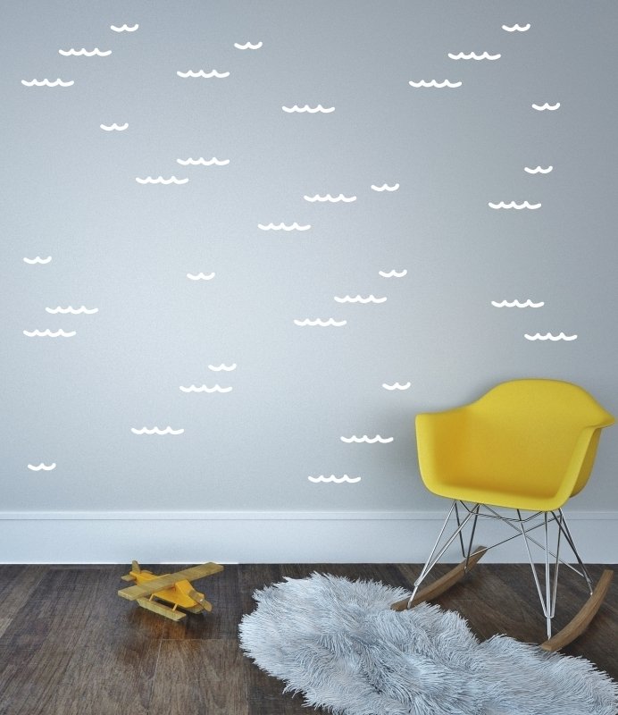 adesivos em formato de ondinhas