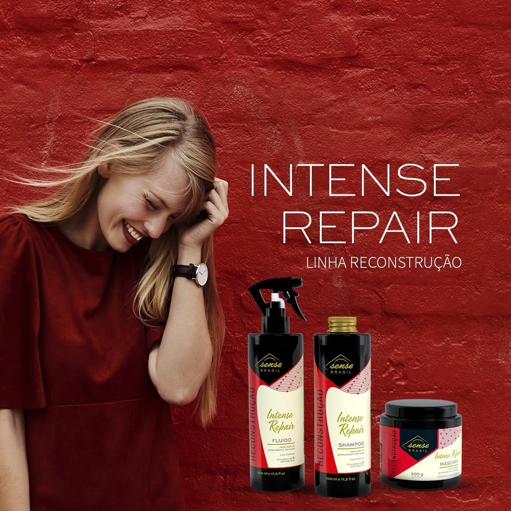Shampoo Sense Brasil Intense Repair Reconstrução 500mL