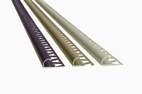 Listel Varilla Atrim 5968 Aluminio Bullnose 12mm Negro