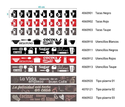 Guardas Cucina Iconos Azulejo Vidrio 45x5 Cocina Impreso Hd