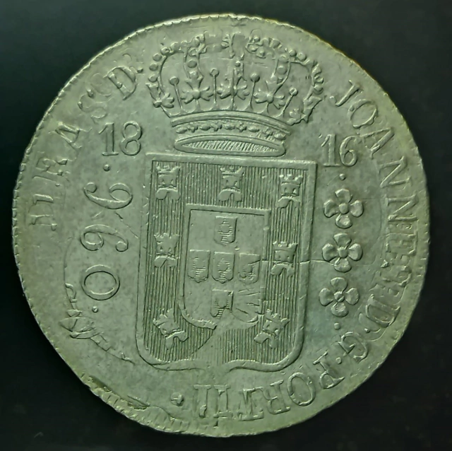 Brasil 960 Réis 1816R S/8R MEXICO 1807 TH VAR44-A (C)