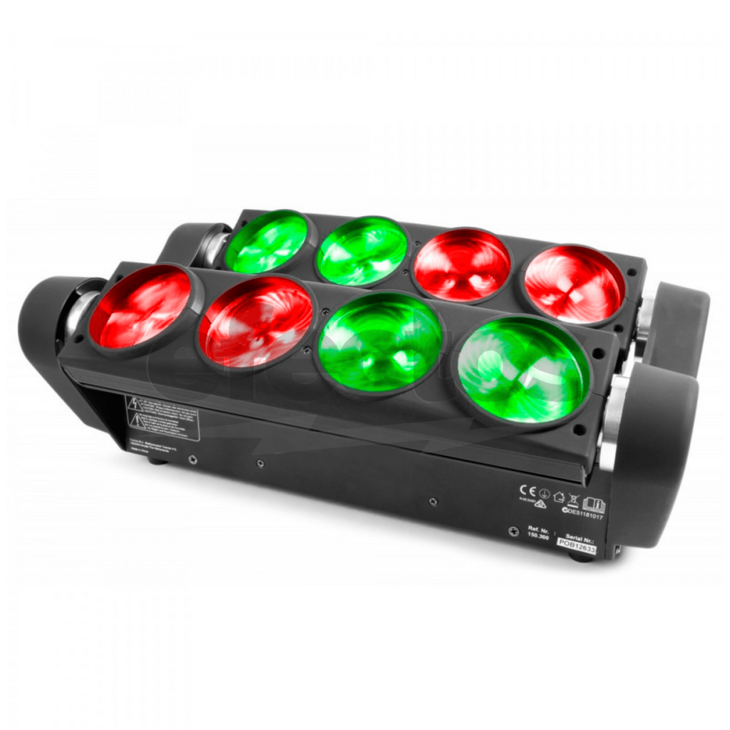 Spider Beam 8x10W RGBW Efecto LED DMX DJ Luces Discoteca Karaoke