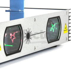 Laser Doble Lineal Rojo y Verde 3D Dmx