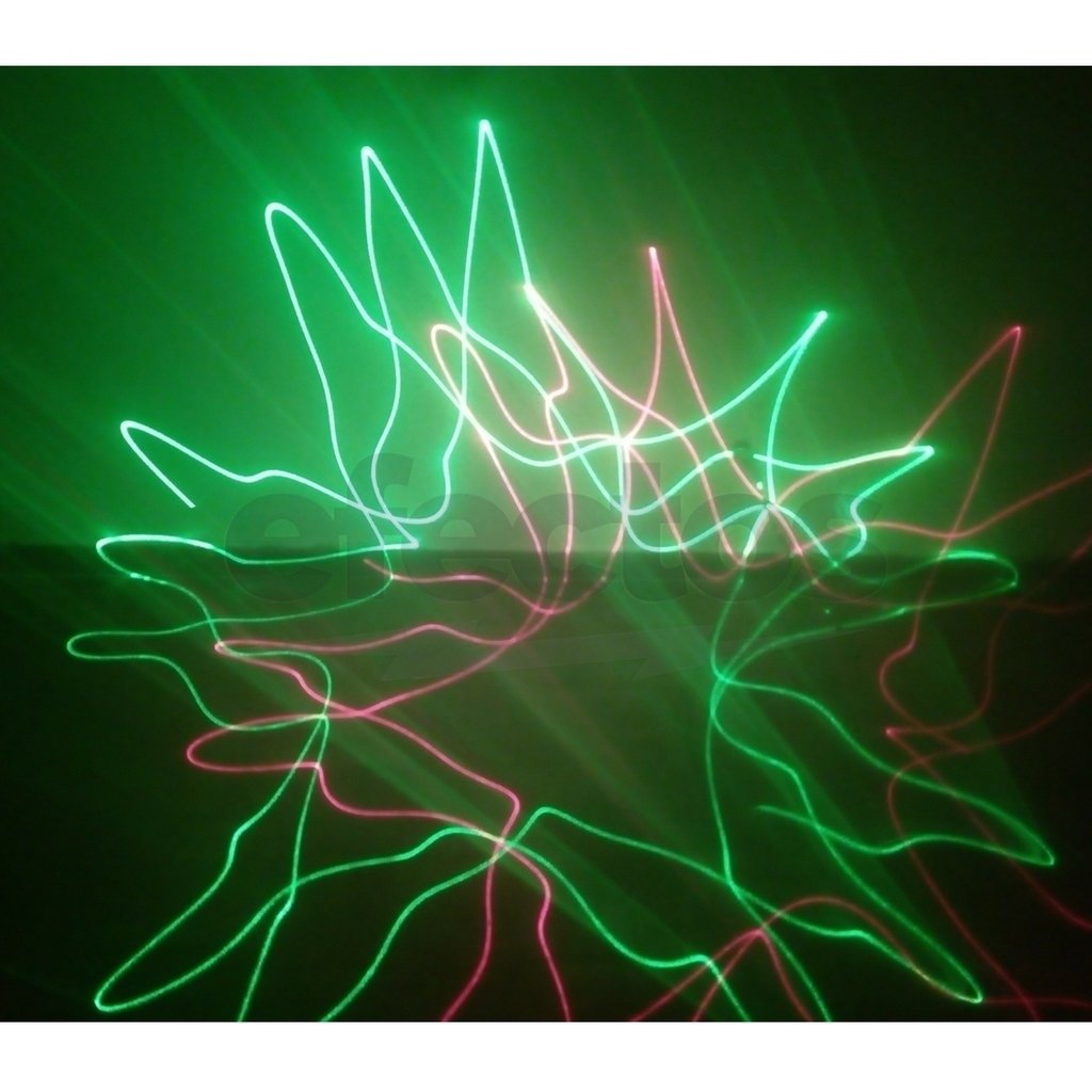 Laser Doble Lineal Rojo y Verde 3D Dmx