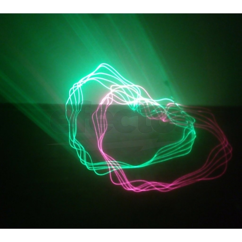 Laser Doble Lineal Rojo y Verde 3D Dmx