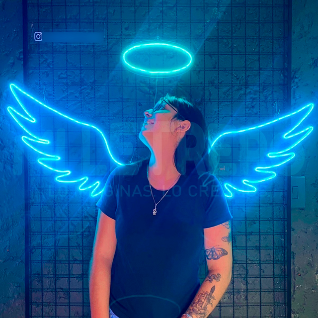 Letrero Luminoso en Neon Led Ángel para Karaoke