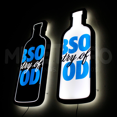 Letrero Luminoso Acrílico Absolut Vodka Led Bar Karaoke