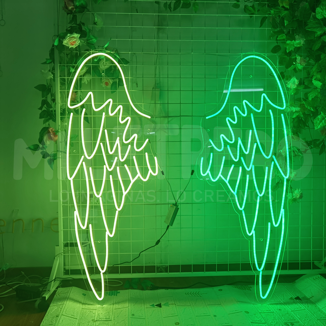 Letrero Luminoso Led Alas Angel RGB Wings RGB Flexible Bar Karaoke
