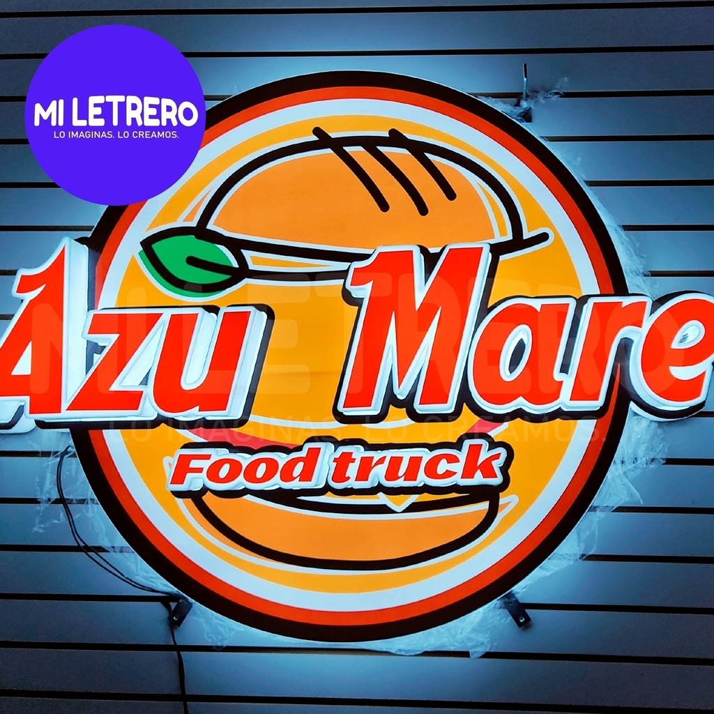 Letrero Luminoso de Hamburguesa Acrílico LED para Restaurante