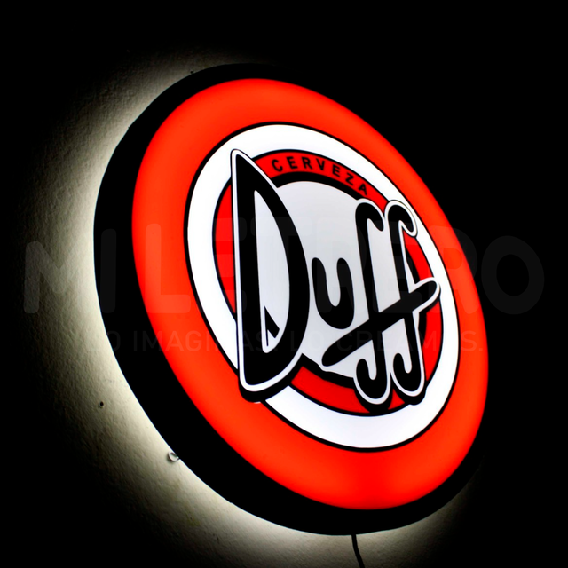 Letrero Luminoso Cerveza Duff Los Simpson Homero Bar
