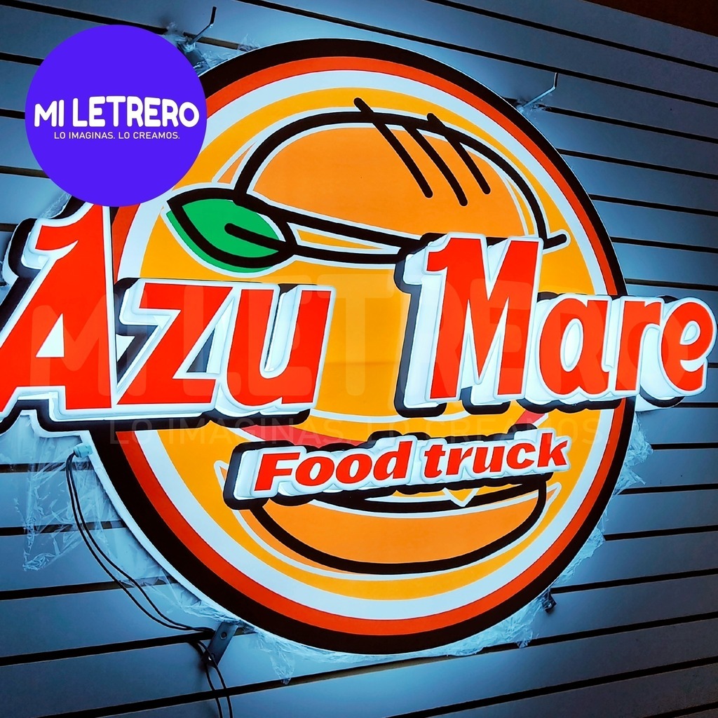 Letrero Luminoso de Hamburguesa Acrílico LED para Restaurante