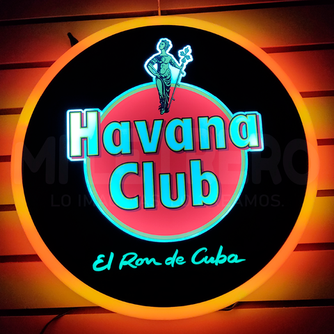 Letrero Luminoso Ron de Cuba Havana Club Acrílico Led