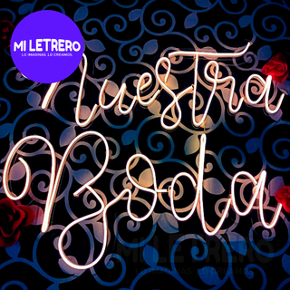Letrero Luminoso Neon Let's Party Flexible Led