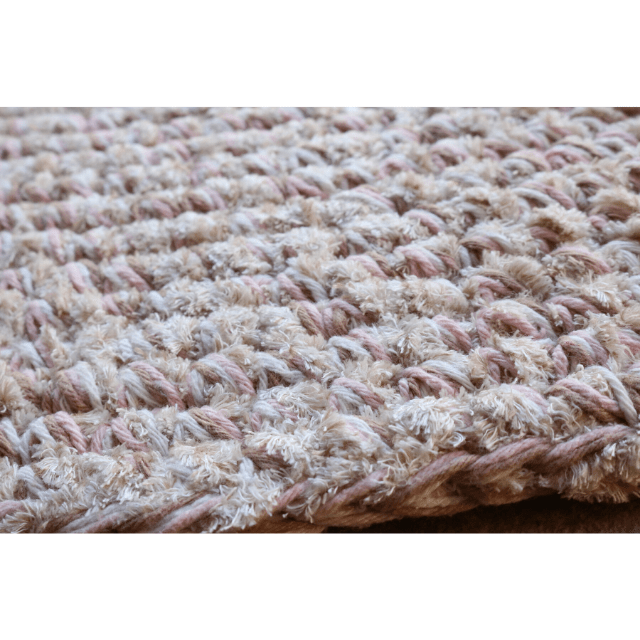 Tapete Redondo Rosa Claro - Comprar em Oficina da Roça