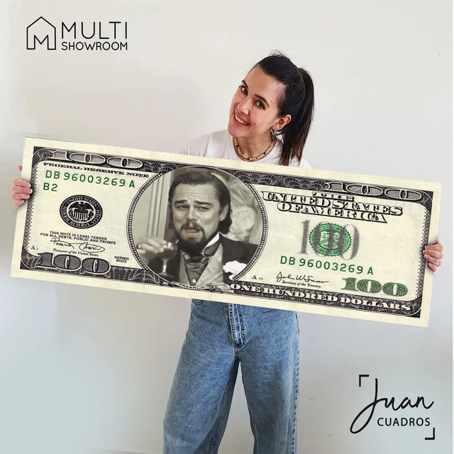 Cuadro Dolar Di Caprio - Comprar en Juan Cuadros Deco