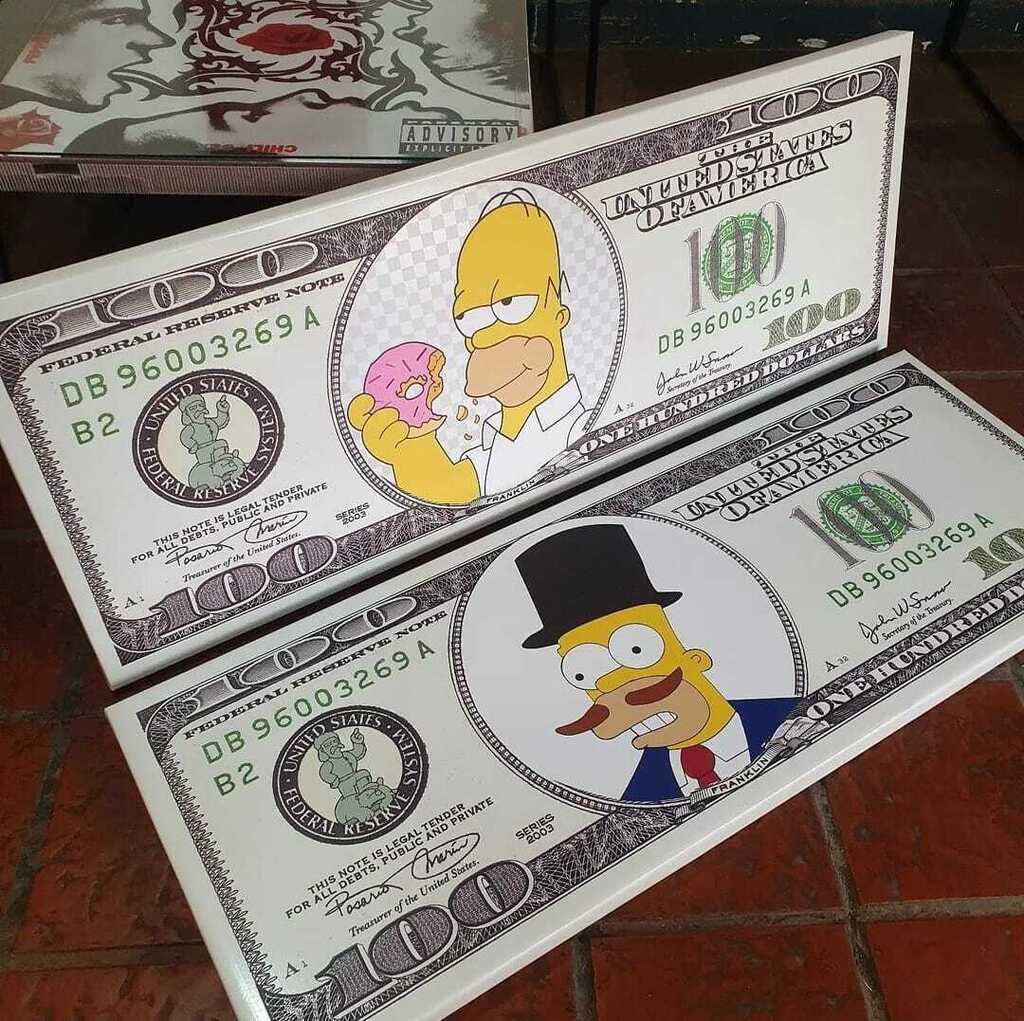 Cuadro Dolar Homero - Comprar en Juan Cuadros Deco